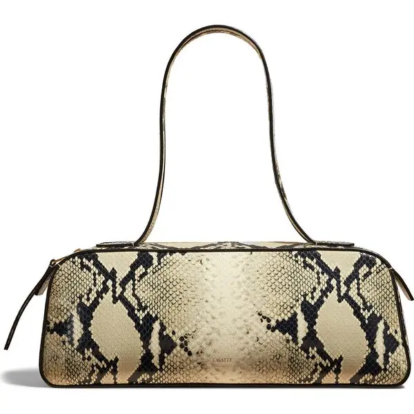 Khaite Simona Snakeskin Print Shoulder Bag - Natural 121