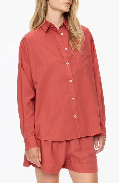 LMND Chiara Button-up Shirt - Henna
