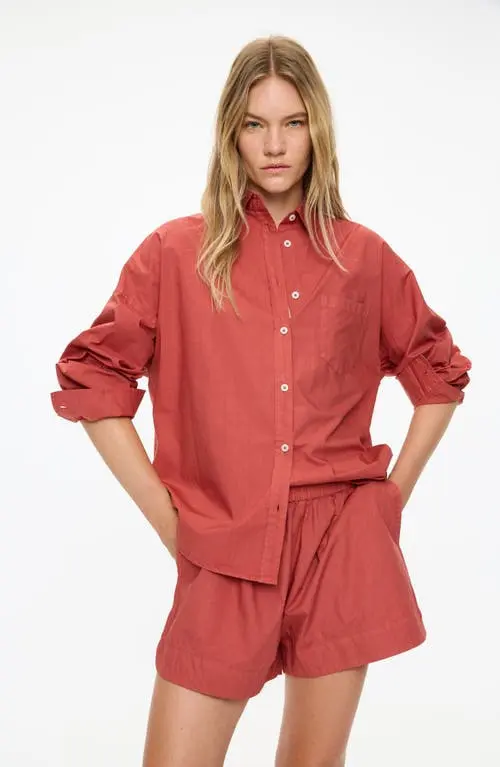 LMND Chiara Button-up Shirt - Henna