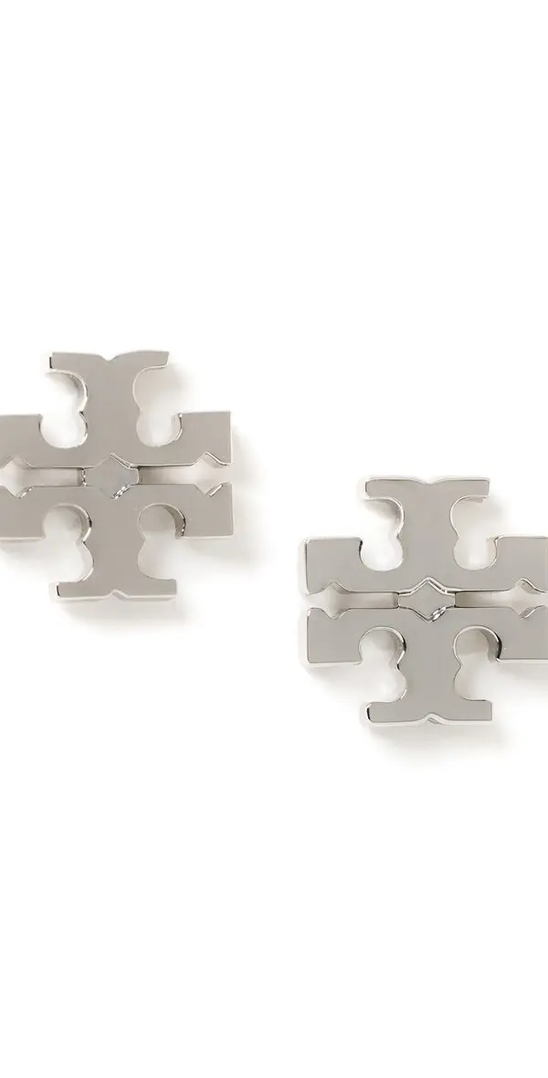 Tory Burch Icon Stud Earrings - Tory Silver