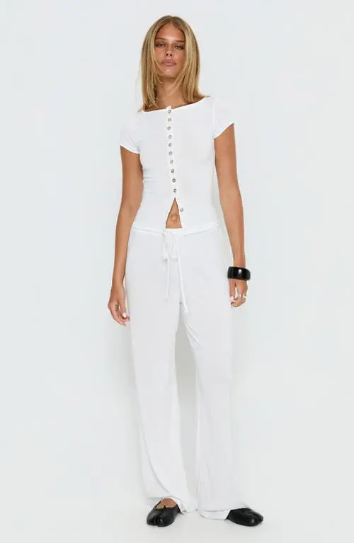 Princess Polly Gavrielle Pull-on Straight Leg Jersey Pants
