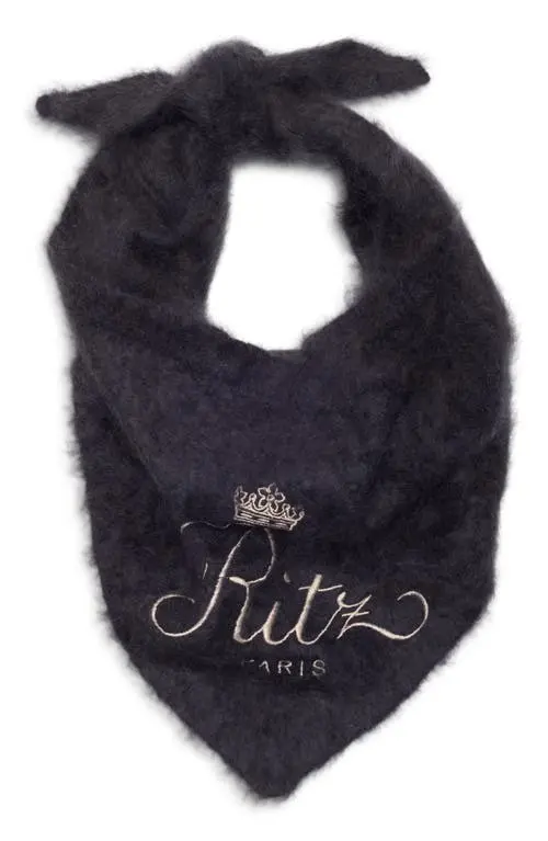 FRAME X The Ritz Paris Cashmere Scarf - Navy