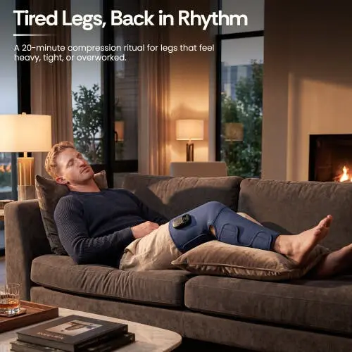 MIKO Rhythm Leg & Calf Air Compression Massager With Heat