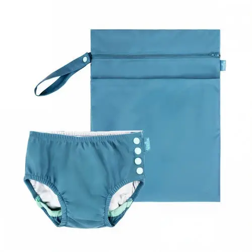 UV SKINZ Adjustable Swim Diaper Set - Baltic