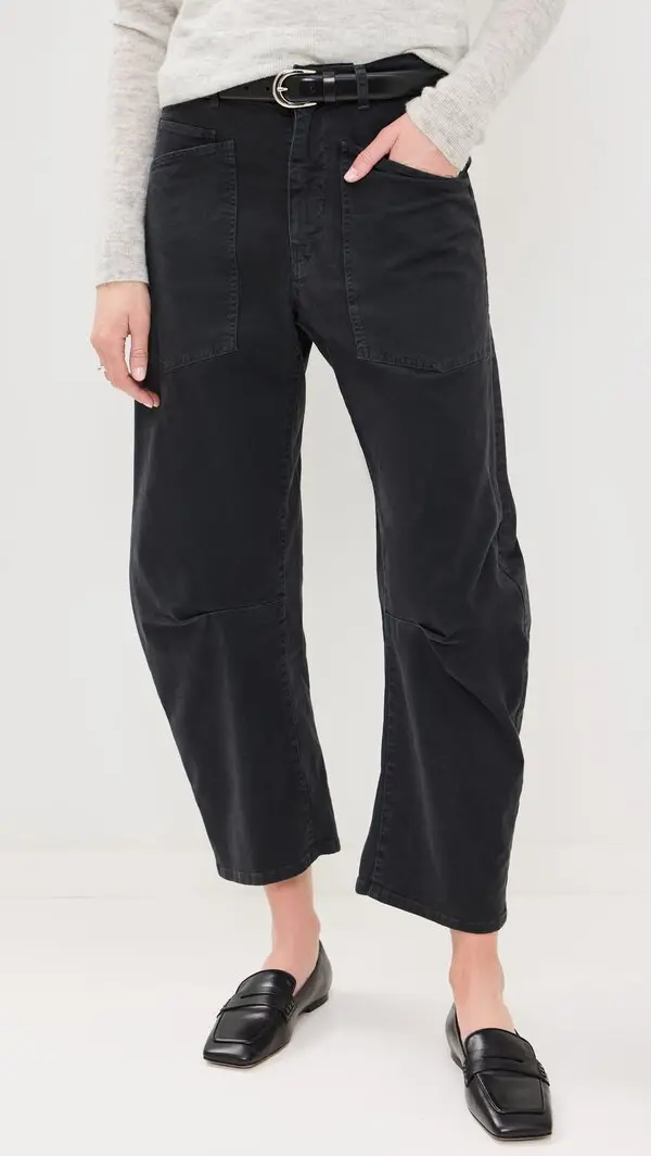 NILI LOTAN Shon Twill Trousers - Carbon