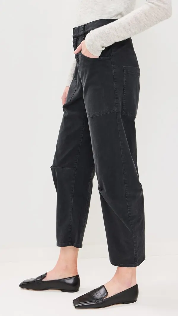 NILI LOTAN Shon Twill Trousers - Carbon