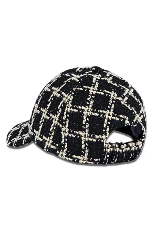 Eugenia Kim Windowpane Tweed Baseball Cap