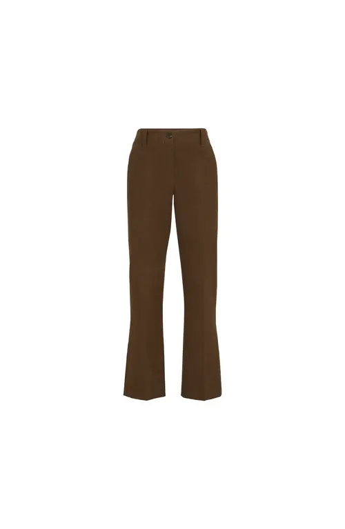 Brunello Cucinelli Stretch Cotton Moleskin Cigarette Trousers