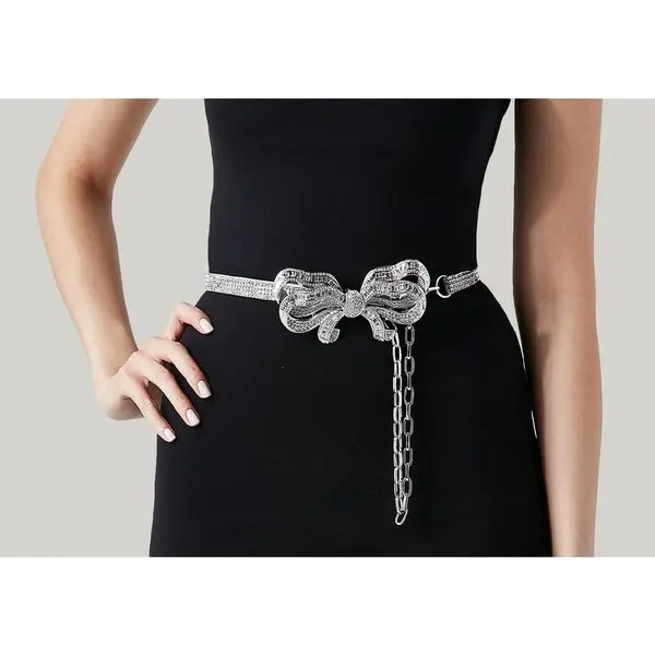 Judith Leiber Bow Baguette Belt