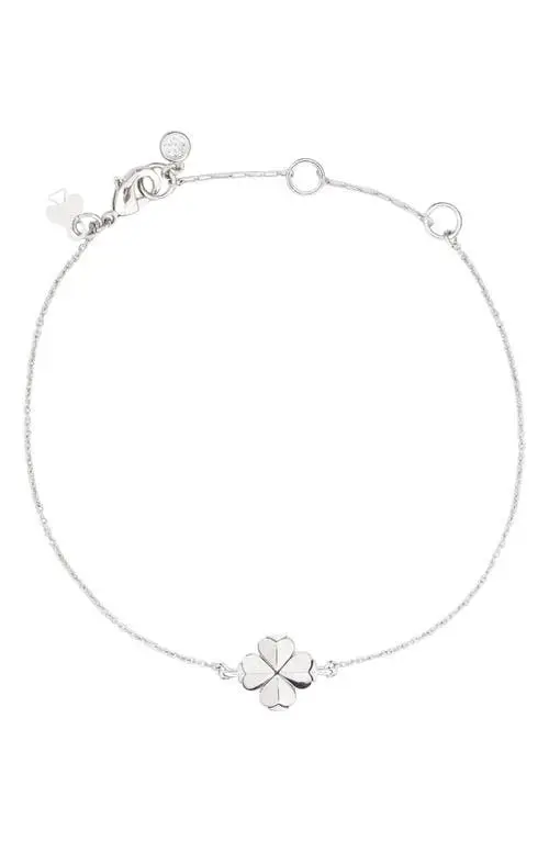 Kate Spade New York Spade Flower Chain Bracelet - Silver
