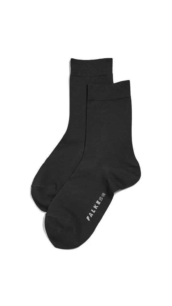 Falke Cotton Touch Ankle Socks - Black