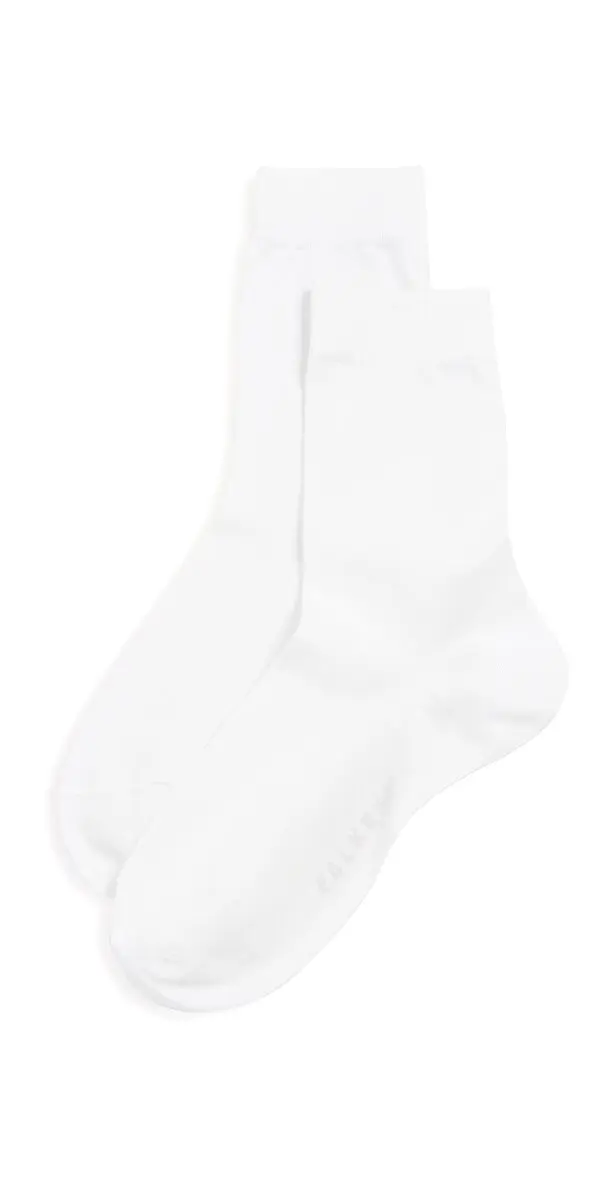 Falke Cotton Touch Ankle Socks - White