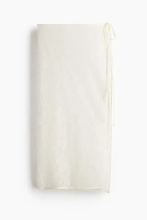 H&m Lace Wrap Midi Skirt