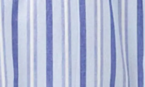 Karen Kane Striped Tiered Cotton Skirt With Ruffle