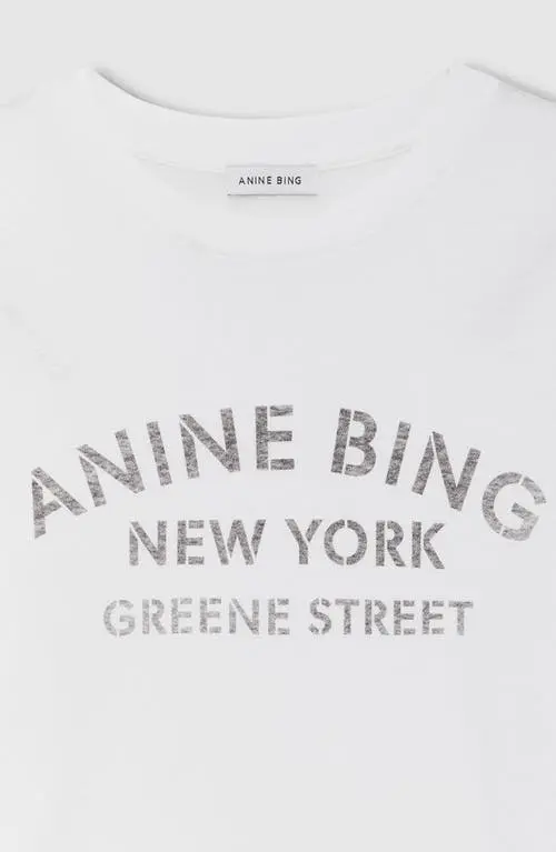 ANINE BING Ivan New York Stencil Long Sleeve