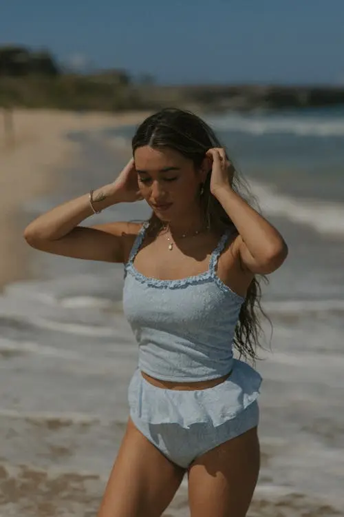 Geode Swimwear Azure Tankini Top
