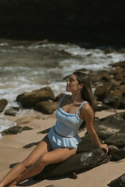 Geode Swimwear Azure Tankini Top