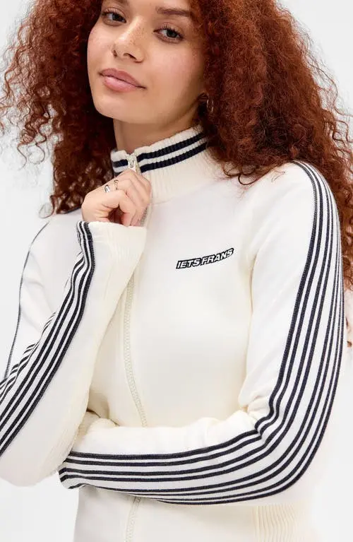 IETS FRANS Trip Track Cotton Knit Full Zip Jacket