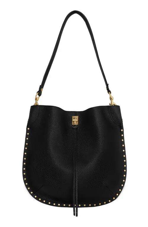 Rebecca Minkoff Darren Slim Leather Shoulder Bag With Stud Detailing