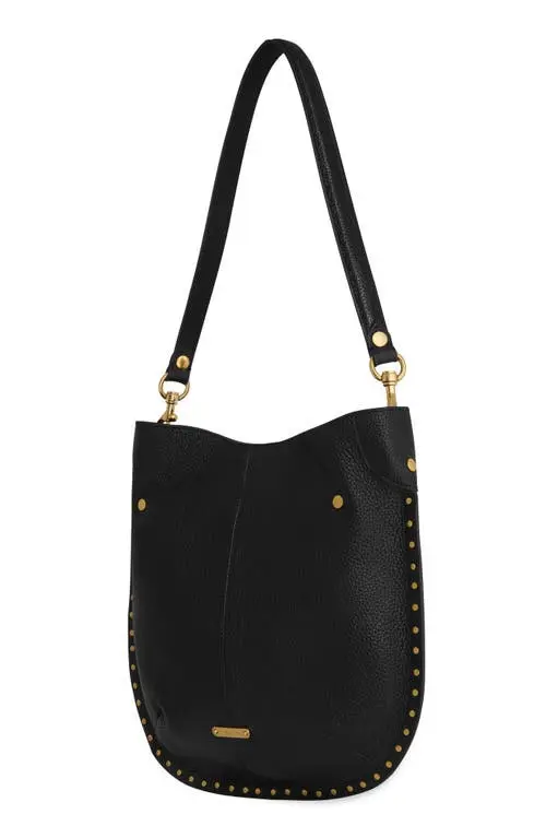Rebecca Minkoff Darren Slim Leather Shoulder Bag With Stud Detailing