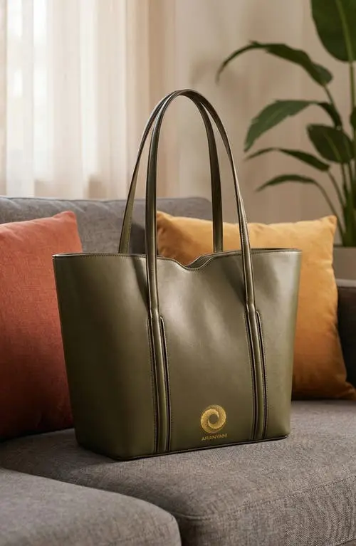 ARANYANI Amala Zipper Tote - Deep Forest