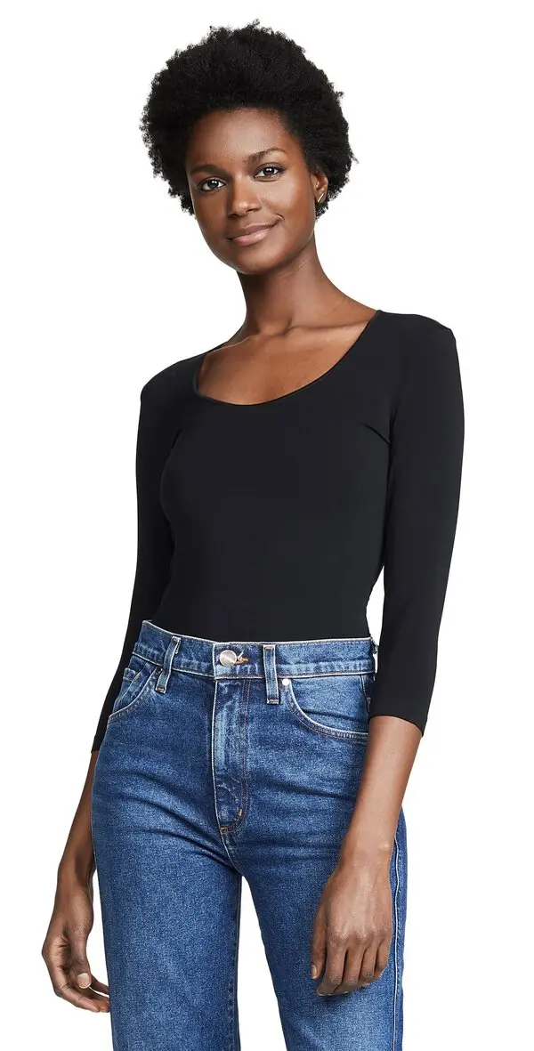 Wolford Tokio Thong Bodysuit - Black