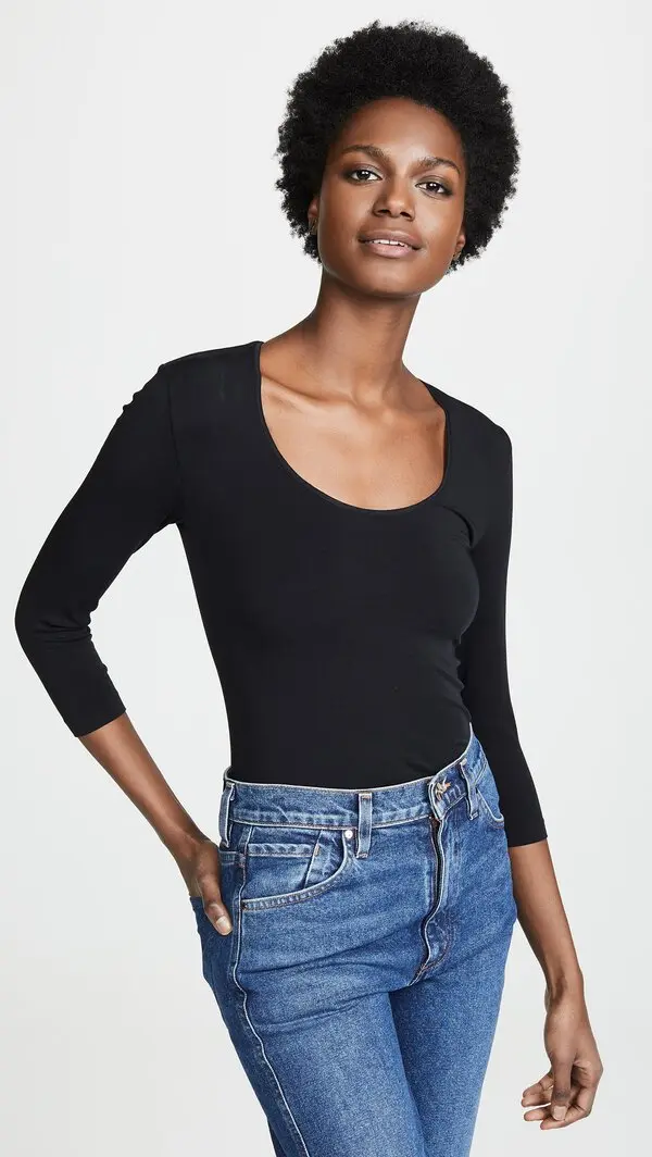 Wolford Tokio Thong Bodysuit - Black