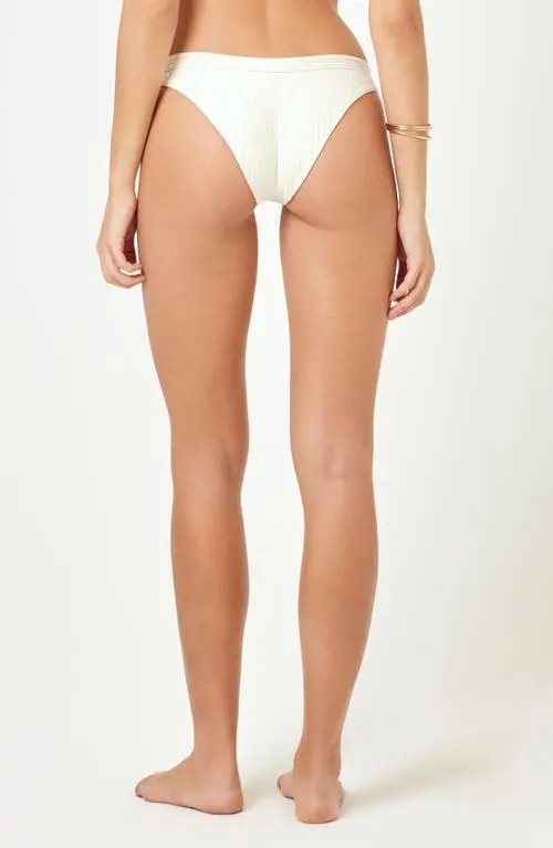 L*Space Mercer Rib Bikini Bottom - Cream