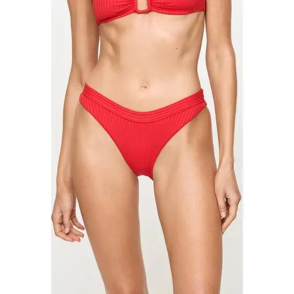 L*Space Mercer Rib Bikini Bottom - Flame