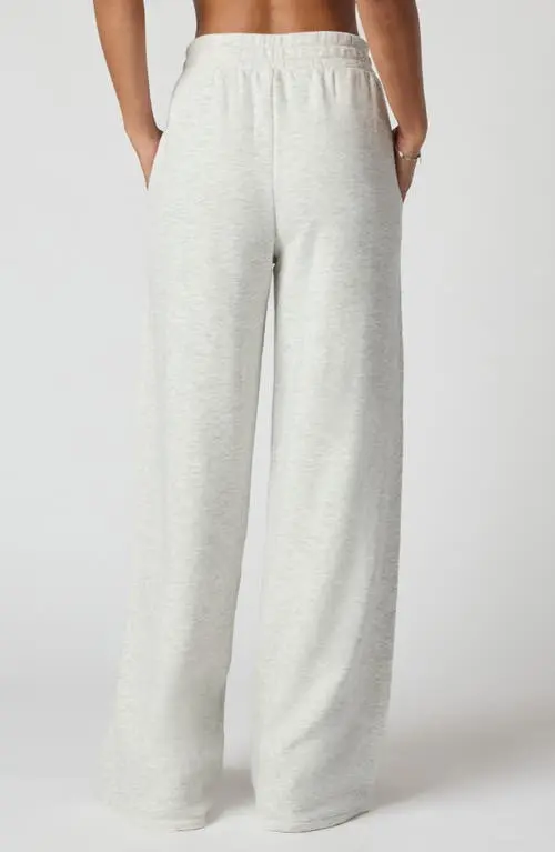 FLORENCE BY MILLS Cozy Crush V Wide Leg Sweatpants - Heather Ice