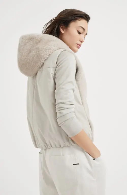 Brunello Cucinelli Hooded Reversible Gilet