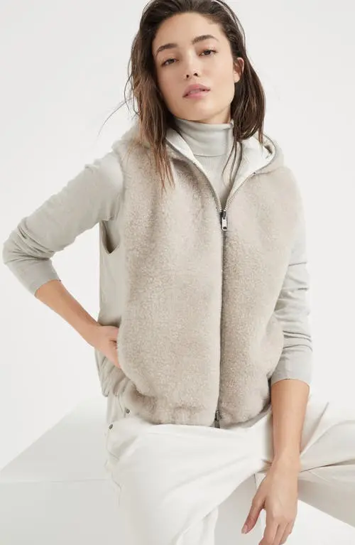 Brunello Cucinelli Hooded Reversible Gilet