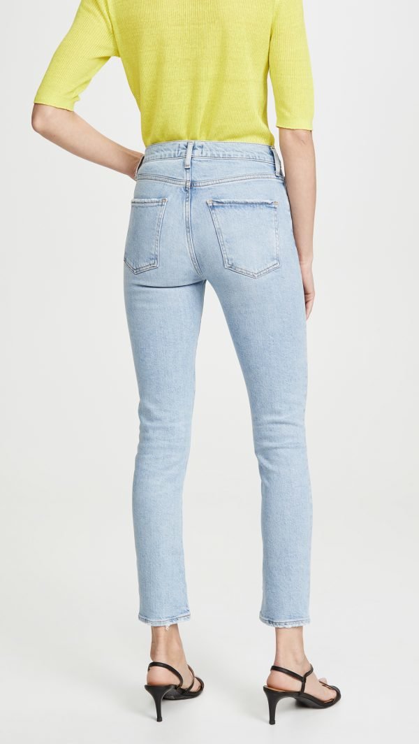 Buy AGOLDE Toni Mid Rise Skinny - Daylight At 70% Off | Editorialist