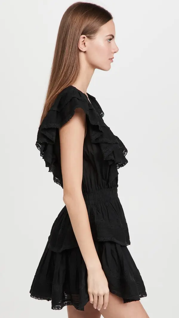 LoveShackFancy Gwen Dress - Black