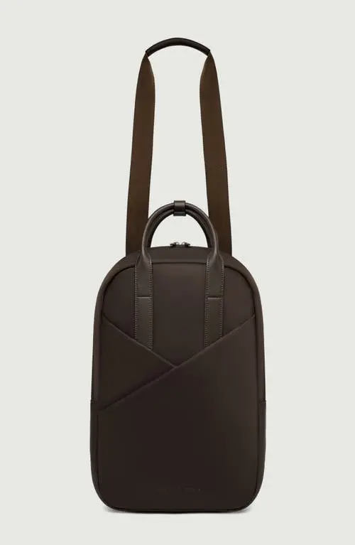 LUX AND NYX Slim Origami Convertible Backpack - Espresso