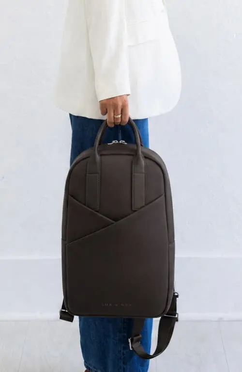 LUX AND NYX Slim Origami Convertible Backpack - Espresso
