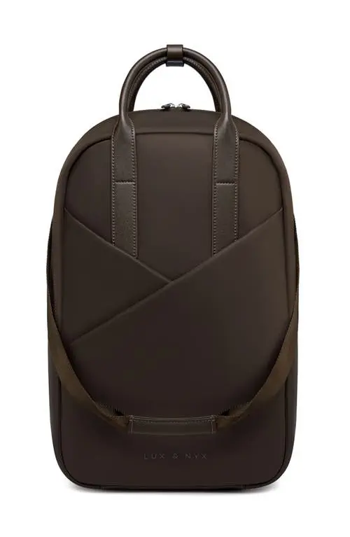 LUX AND NYX Slim Origami Convertible Backpack - Espresso