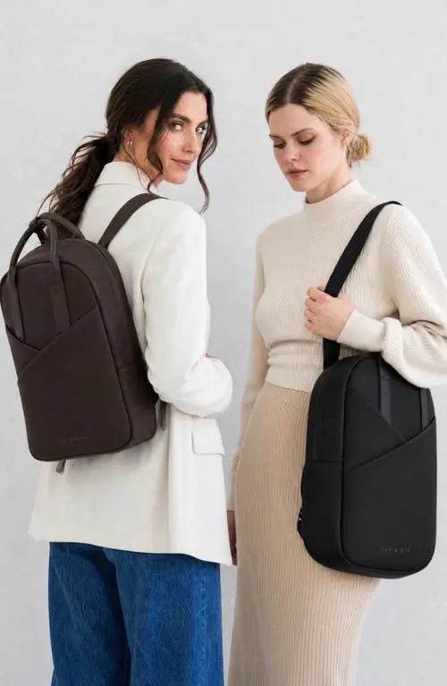 LUX AND NYX Slim Origami Convertible Backpack - Espresso