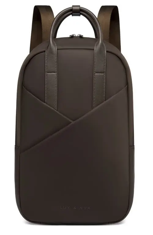 LUX AND NYX Slim Origami Convertible Backpack - Espresso