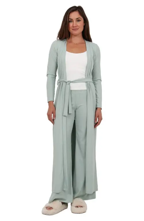 24SEVEN COMFORT APPAREL Ribbed Knit Set - Mint