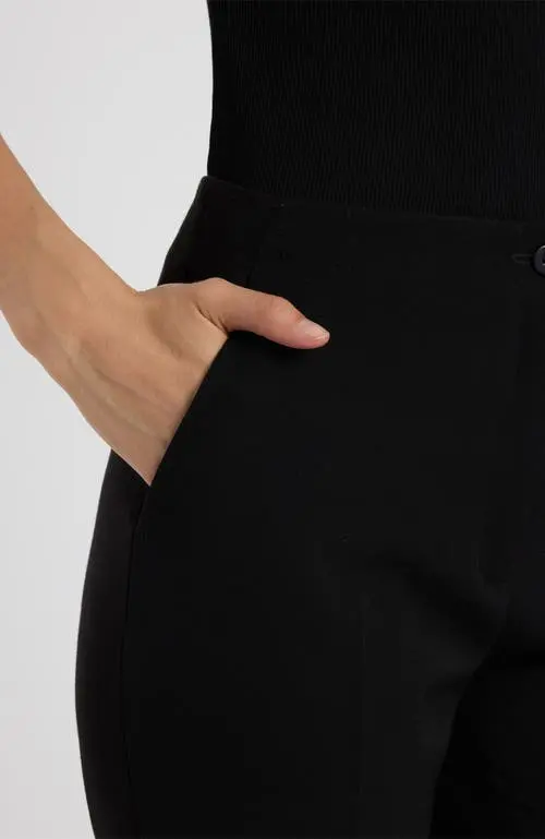 Santorelli Beth Mid-rise Flared Trouser - Onyx