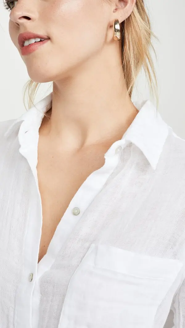 Rails Ellis Gauze Shirt - White