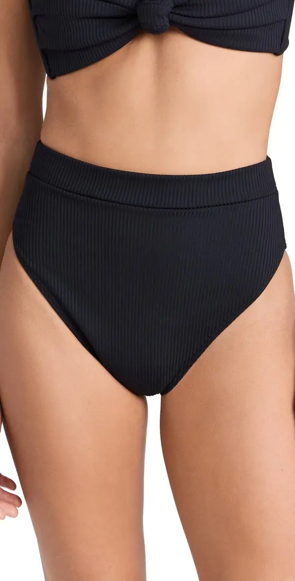 MONTCE Paulina Bikini Bottom - Black Rib