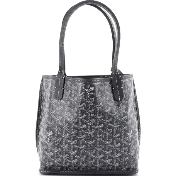 Goyard Anjou Reversible Tote Coated Canvas Mini - Grey