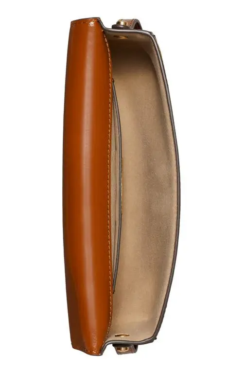 Tory Burch Robinson Spazzolato Leather Shoulder Bag