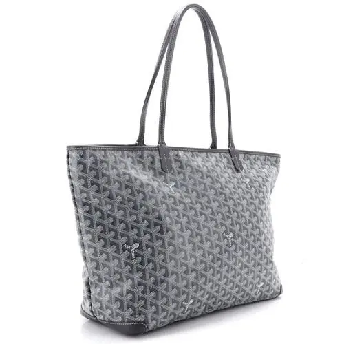 Goyard Artois Tote Coated Canvas Mm - Grey
