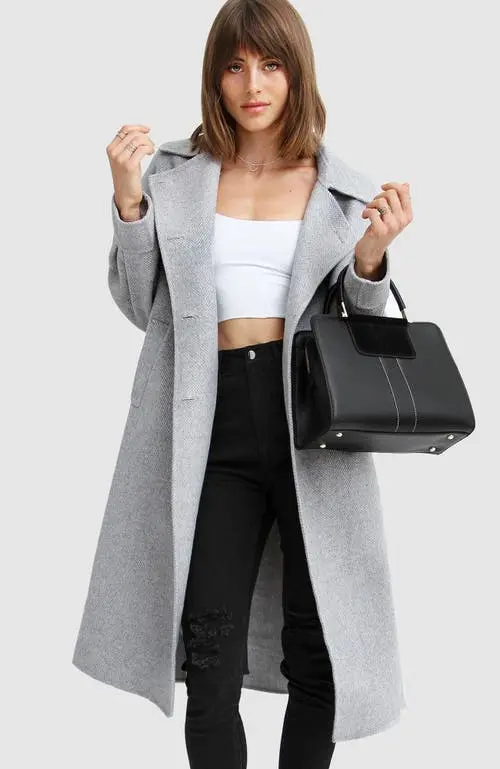 BELLE & BLOOM Dream Lover Loose Fit Wool Blend Coat