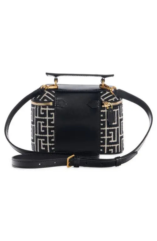 Balmain B-buzz Monogram Vanity Crossbody Bag