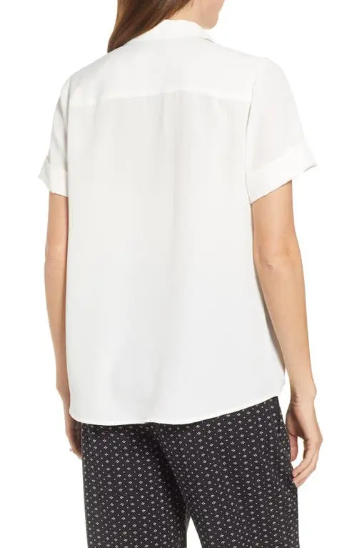 Hatch Savannah Short Sleeve Button-up Blouse