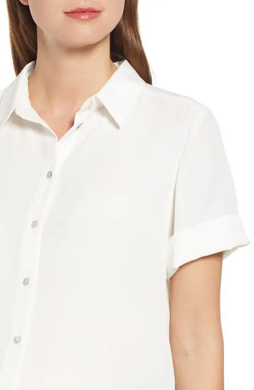 Hatch Savannah Short Sleeve Button-up Blouse